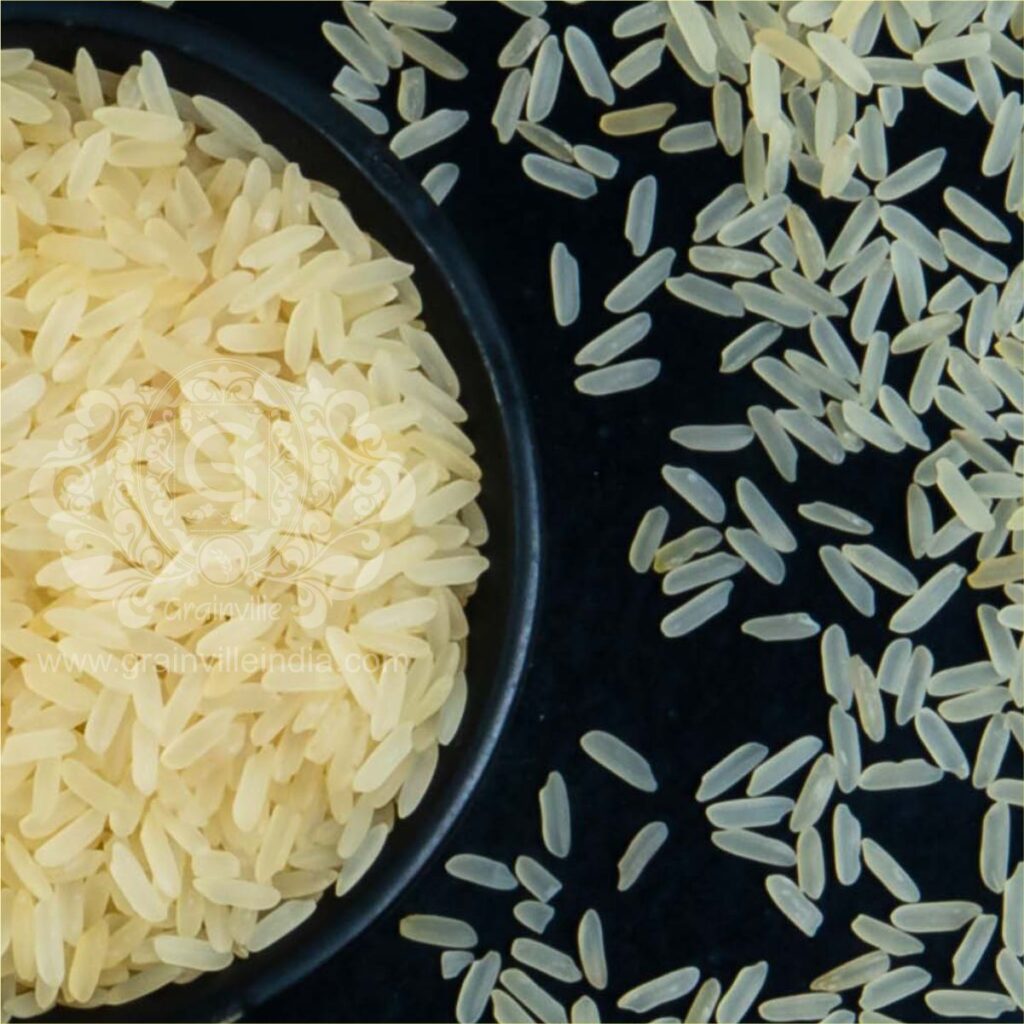 Parmal White/ Creamy Sella Rice (6.4 MM) from Uttar Pradesh - Grainville